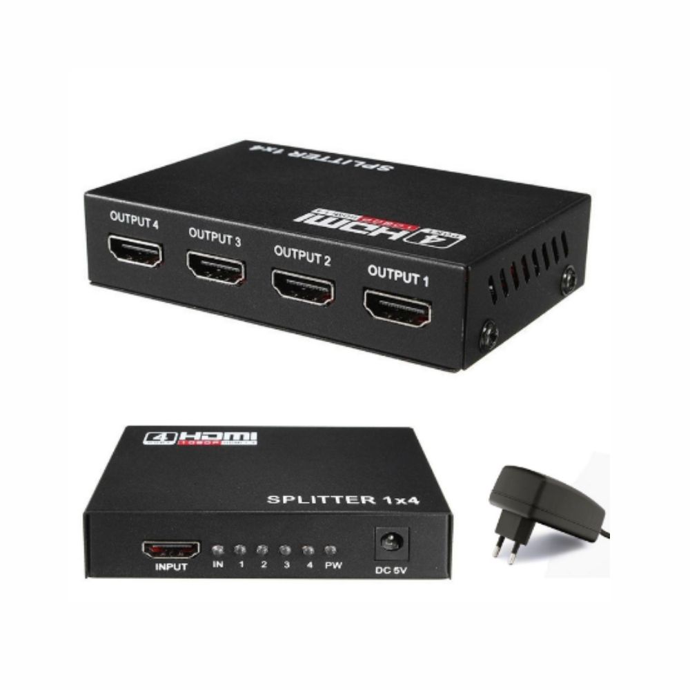 HDMI Splitter/Çoklayıcı 1 Giriş ve 4 Çıkış – Cesa Telekom – IP Sistemler